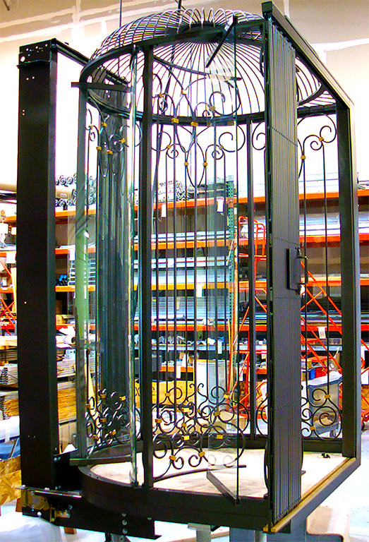 Birdcage elevator manufacturer - Roys Rise Luxury Elevator