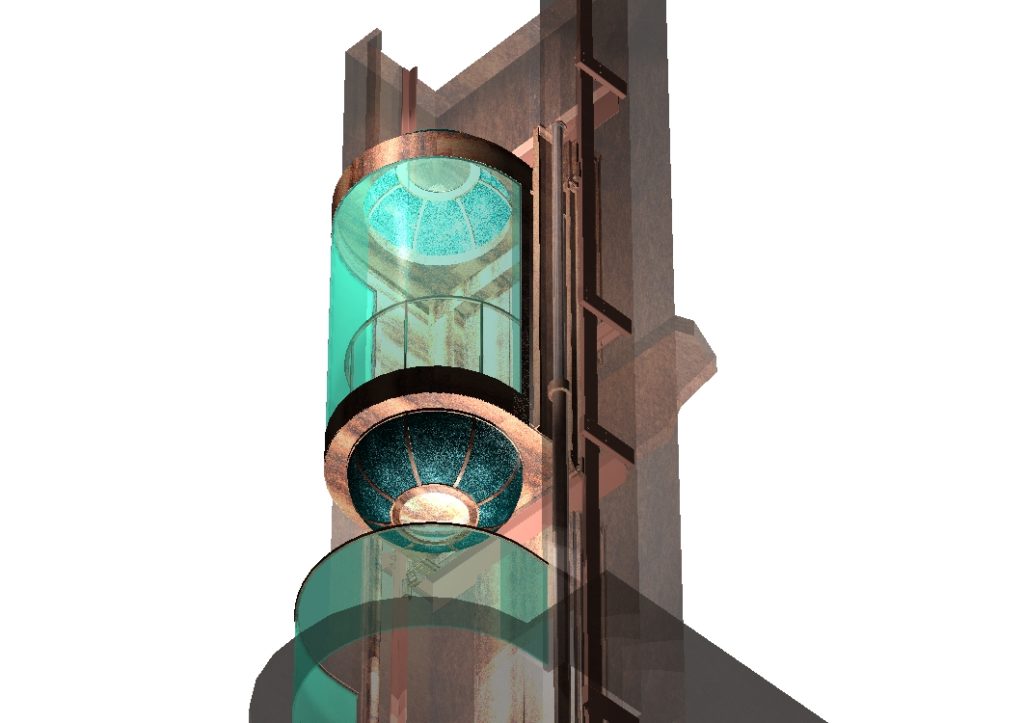 Elevator 3D Model | Rendering | Design - Roys Rise Luxury Elevator